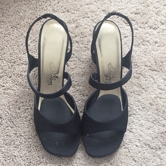 Vintage | Shoes | Vintage Pm Collection By 925 Black Kitten Heels ...